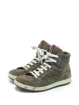 Prada Leather High-top Sneakers