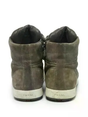 Prada Leather High-top Sneakers