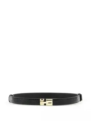 TOM FORD Croc-print Belt With Metal Buckle - Black