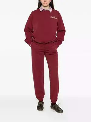 SPORTY & RICH Soho Logo Crew-neck Sweatshirt - Red