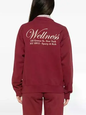 SPORTY & RICH Soho Logo Crew-neck Sweatshirt - Red