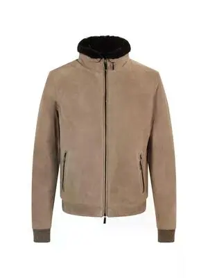 MOORER Zip-fastening Bomber Jacket