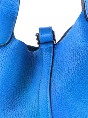 Hermès Picotin Lock Clemence Pm Bucket Bag - Blue