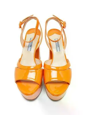 Prada Platform Ankle-strap Sandals