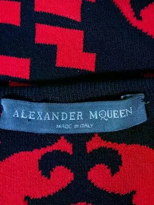 Alexander McQueen Jacquard Knit Mini Dress