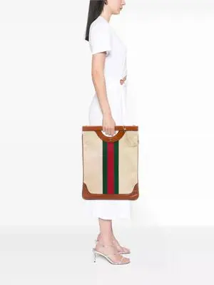 Gucci 2016-2025 Canvas Web Satchel