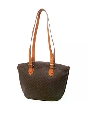 Celine 1999 Macadam Coated Canvas Shoulder Bag