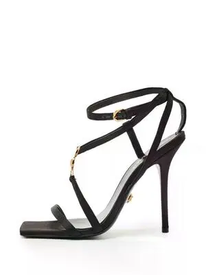 Versace Medusa T-strap Sandals - Black