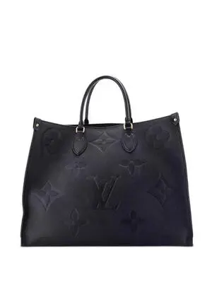 LOUIS VUITTON Onthego Monogram Empreinte Giant Gm Tote Bag - Black