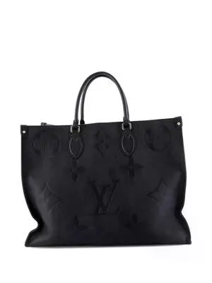 LOUIS VUITTON Onthego Monogram Empreinte Giant Gm Tote Bag - Black