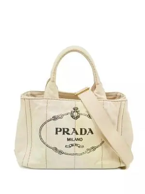 Prada Small Canapa Tote Bag