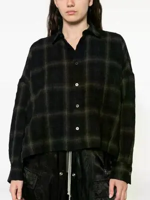 Yohji Yamamoto Checked Collared Shirt