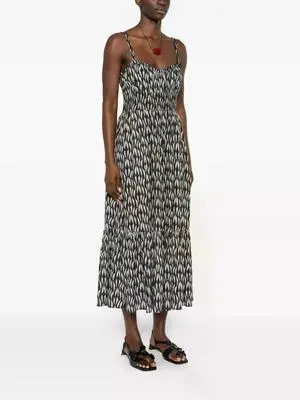 Ulla Johnson Nadine Printed Dress - Black
