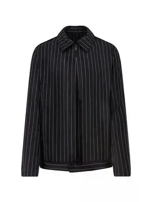 Y3 Pinstripe Zip-up Overshirt