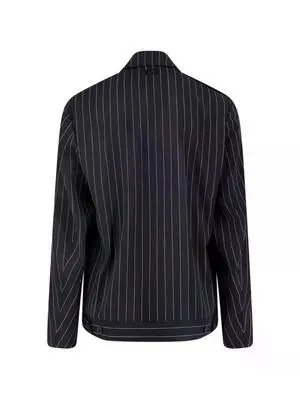 Y3 Pinstripe Zip-up Overshirt