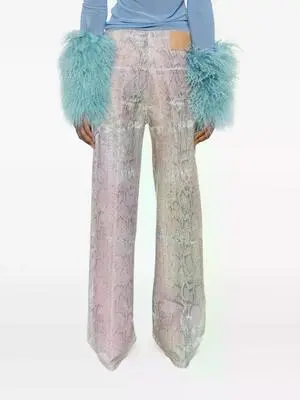 HAIKURE Snake-print Jeans