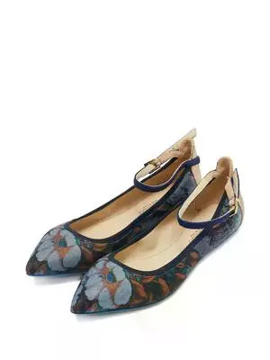 LORIBLU Floral-pattern Ballet Flats