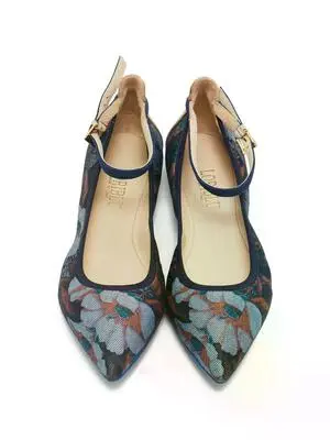 LORIBLU Floral-pattern Ballet Flats