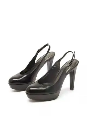 STUART WEITZMAN Leather Slingback Pumps