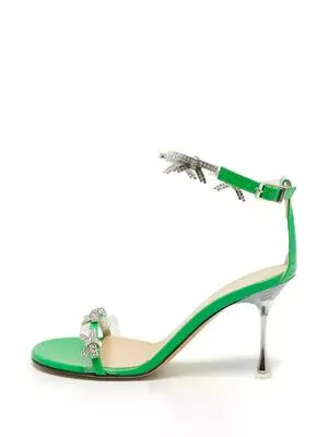 Mach & Mach Bow-detail Sandals - Green