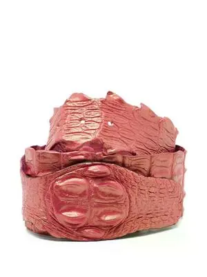 Roberto Cavalli Crocodile-motif Belt - Pink