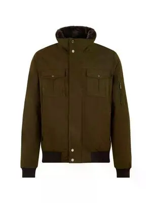 MOORER Buttoned Bomber Jacket