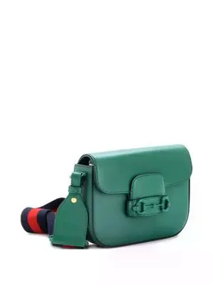 Gucci Horsebit 1955 Mini Leather Shoulder Bag - Green