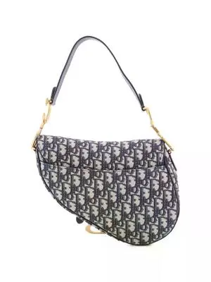 Dior Saddle Handbag Oblique Canvas Medium Shoulder Bag - Blue