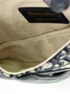 Dior Saddle Handbag Oblique Canvas Mini Shoulder Bag - Blue