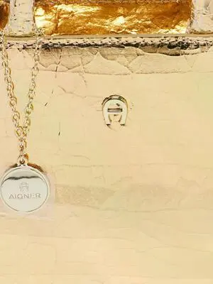 AIGNER Leather Tote Bag
