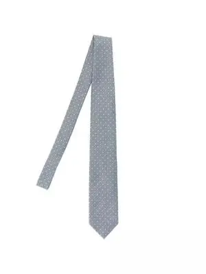 TOM FORD Jacquard Polka-dot Silk Tie - Blue