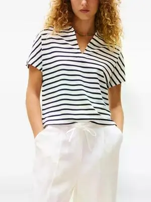 Tommy Hilfiger Striped V-neck Top