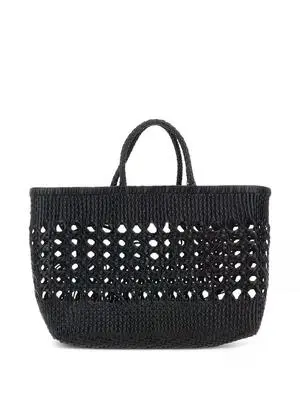OSOI Biscuit Woven Tote Bag - Black