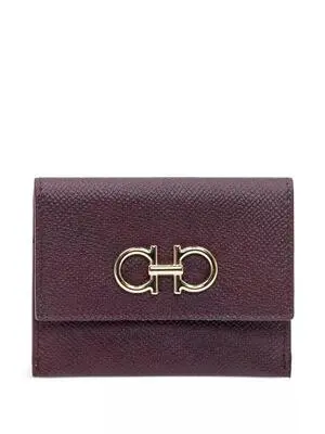 FERRAGAMO Logo-plaque Wallet - Purple