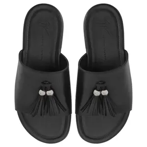 GIUSEPPE ZANOTTI Leather Tassel Slides