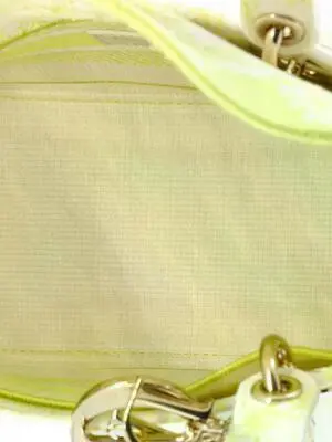 Dior Lady D-lite Embroidered Canvas Medium Satchel - Yellow