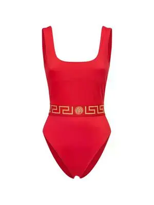 Versace Square-neck One-piece Swimsuit