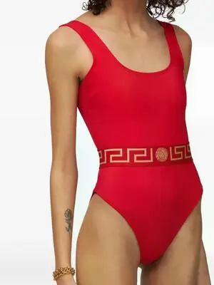 Versace Square-neck One-piece Swimsuit