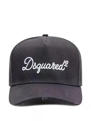 Dsquared2 Logo-embroidered Baseball Cap - Black
