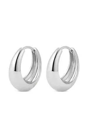 LUV AJ Marbella Hoop Earrings - Silver