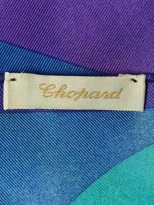 Chopard Logo-lettering Silk Scarf