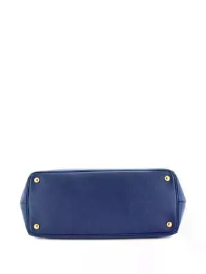 Prada Lux Saffiano Leather Large Tote Bag - Blue