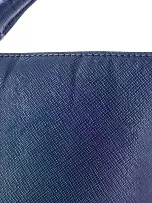 Prada Lux Saffiano Leather Large Tote Bag - Blue