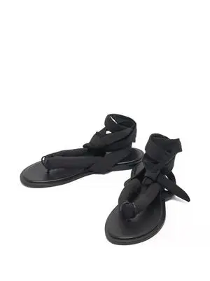 GANNI Ankle-tie Thong Sandals