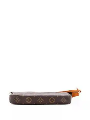 LOUIS VUITTON Pochette Accessoires Monogram Canvas Clutch Bag - Brown