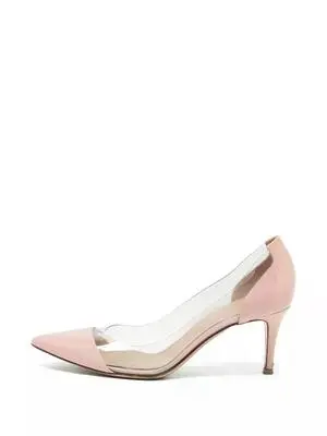 GIANVITO ROSSI Plexi Leather Pumps