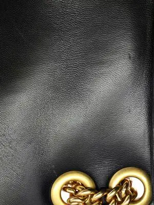 Gucci Gg Marmont Studded Matelasse Leather Small Shoulder Bag - Black
