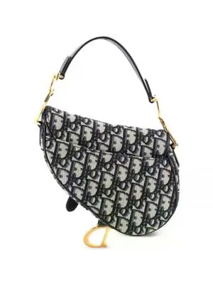 Dior Saddle Handbag Oblique Canvas Mini Shoulder Bag - Blue