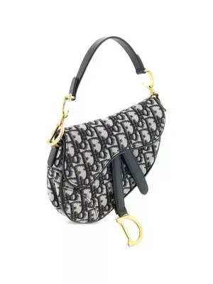 Dior Saddle Handbag Oblique Canvas Mini Shoulder Bag - Blue