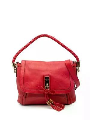Gucci Leather Bella Satchel - Red